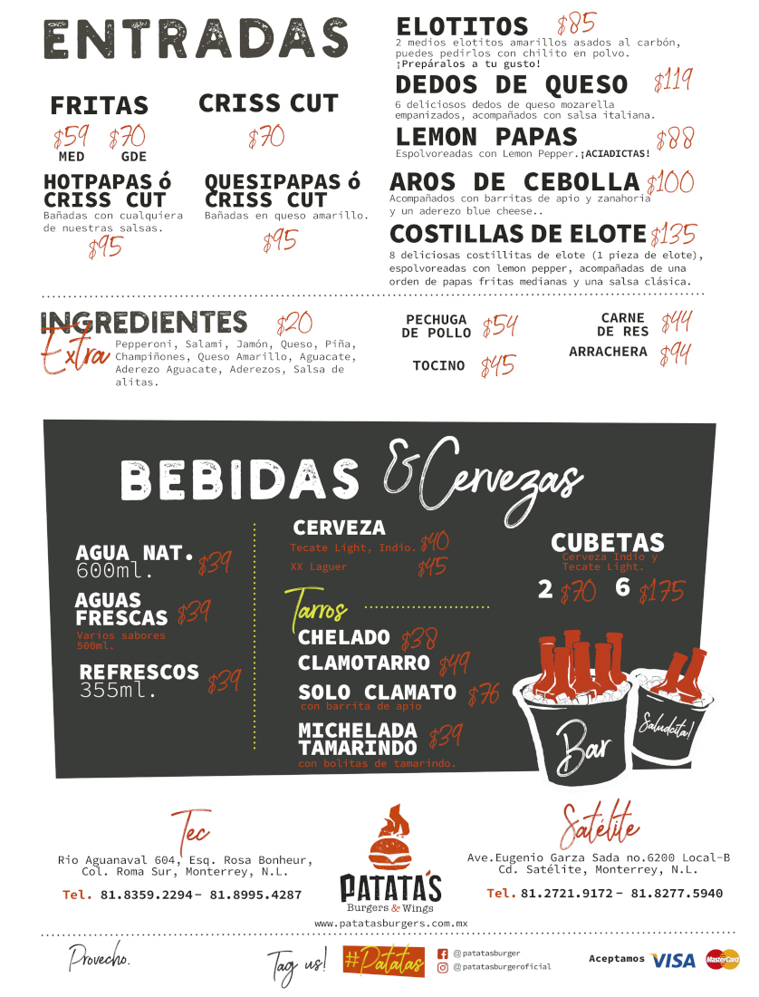 Patatas | Burgers & Wings